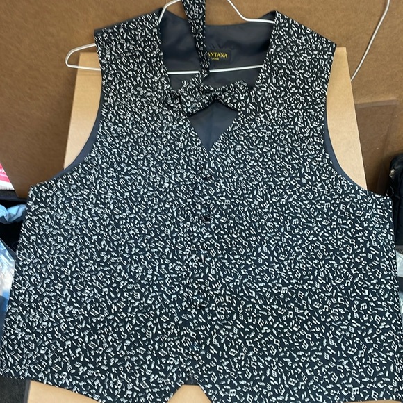 Suits & Blazers | Music Notes Vest And Bow Tie New | Poshmark